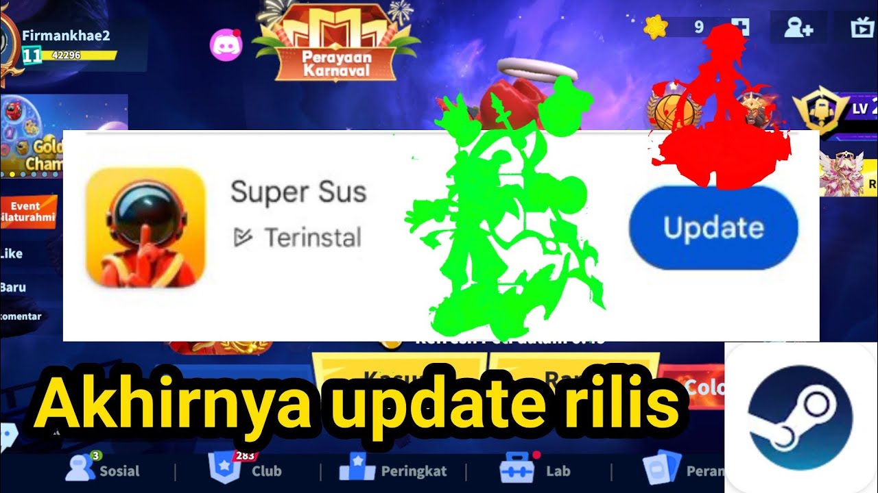BURUAN UPDATE SEKARANG!!! RILIS SUPER SUS INDONESIA DI STEAM - REVIEW ...
