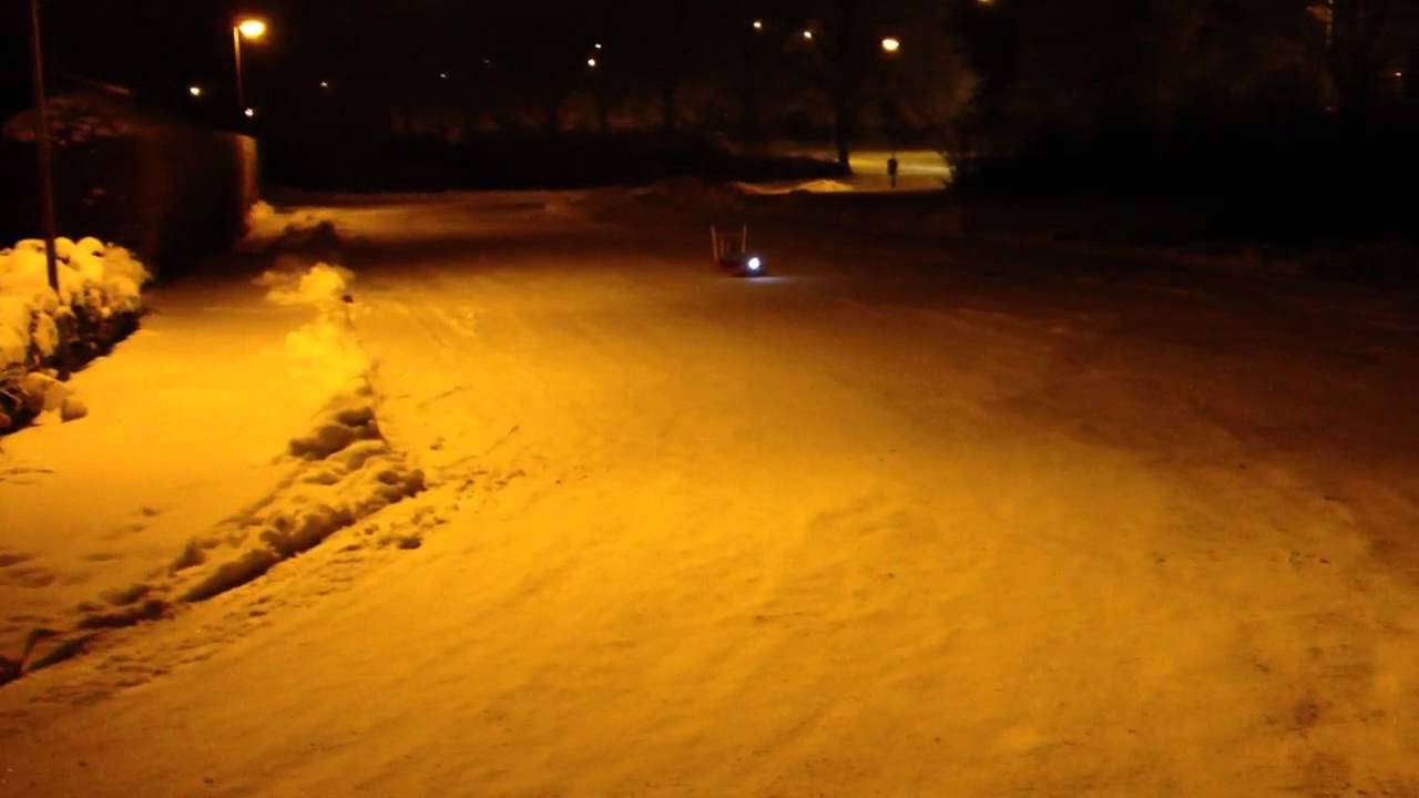 Funny homemade RC Snow Sledge, sled, sleds - YouTube