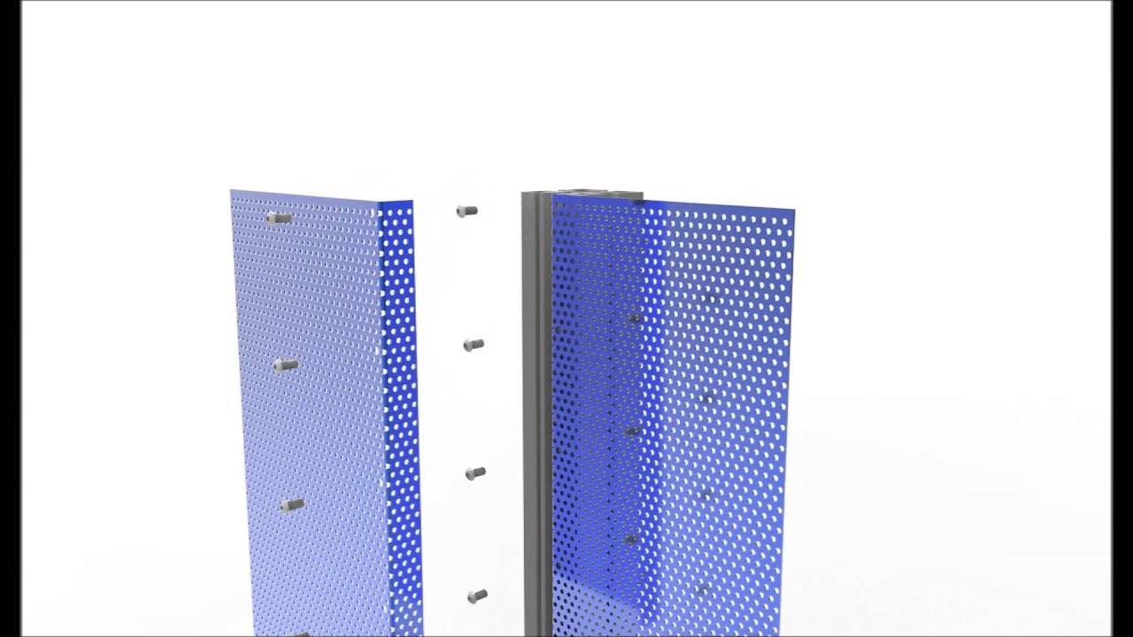 Locker Architectural Perforated Plate Mounting System - YouTube