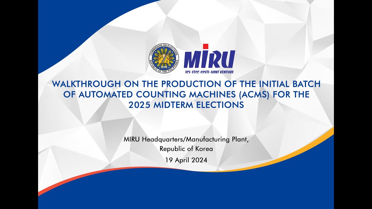 Walkthrough on Production of the Initial Batch of Automated Counting ...