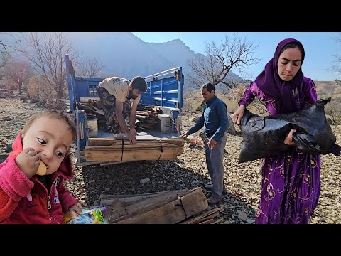 ۵“From Carrying Wood to Planting Trees | A Real Day of Nomadic Life 🌿🏔️”