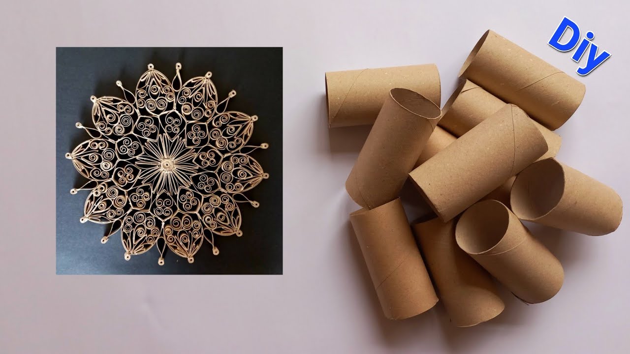 so beautiful! recycling idea with toilet paper rolls - YouTube