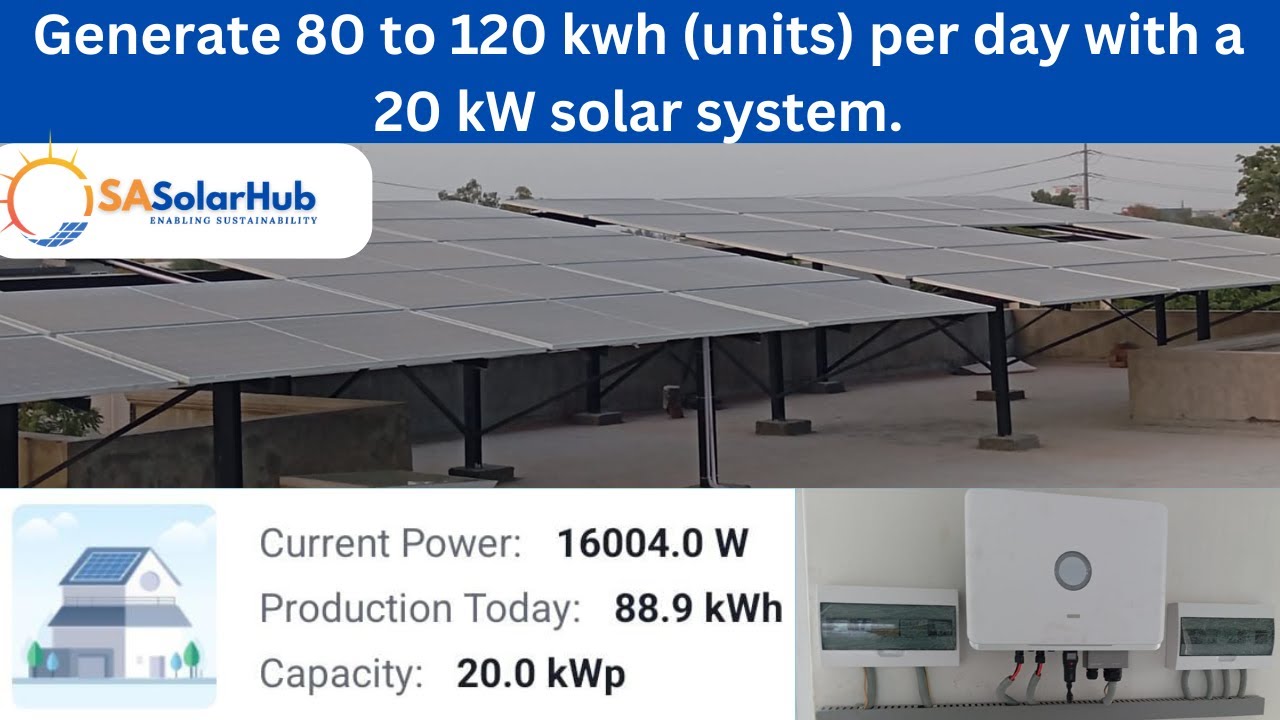 Installation of 20-kw Solar system. - YouTube