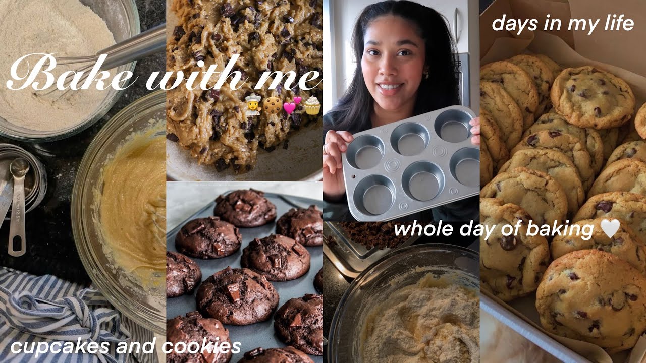 couple of days in my life! vegan baking, cookies and cupcake, brunch, life update & more 🧁👩🏼‍🍳🍪 ...