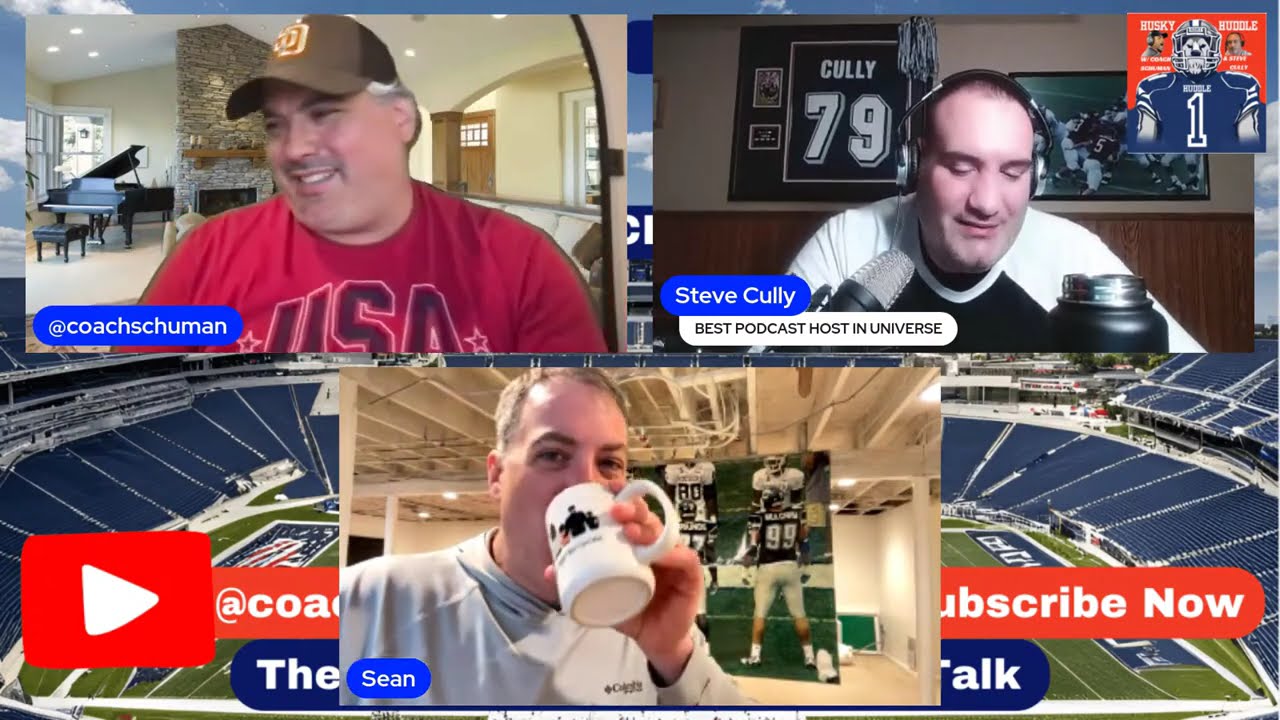 Husky Huddle with Coach Schuman and Steve Colley talk in UConn - YouTube