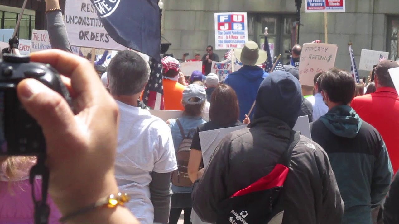 reopen Illinois rally Mancow - YouTube