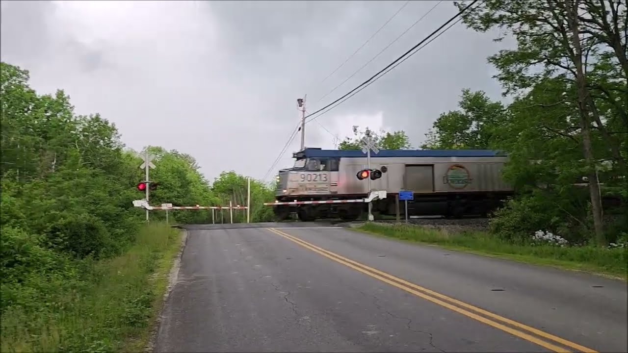 Amtrak's Downeaster train Boston bound May 28 2022 - YouTube