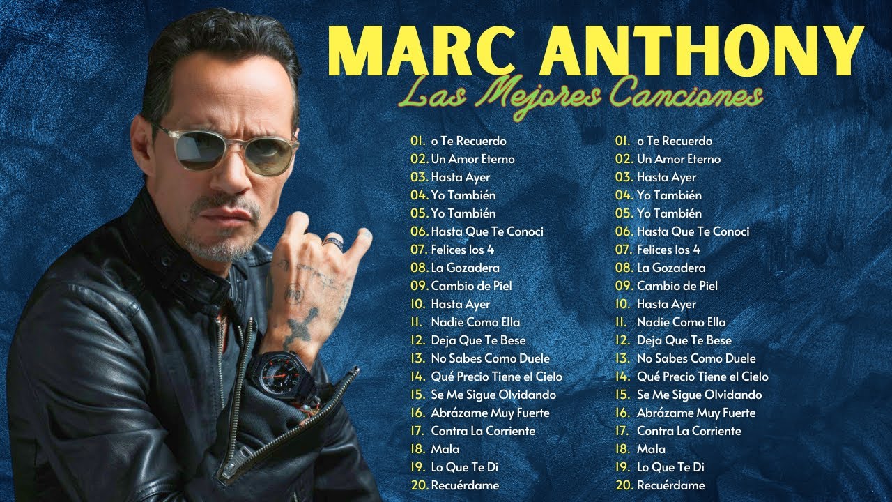Marc Anthony Mix 2024 ~ 25 Mejores Canciones ~ Sus Mejor Exitos ~ Marc ...