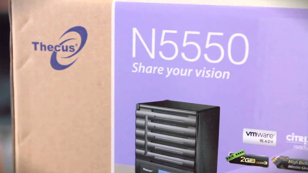 Thecus N5550 5 Bay NAS Server Unboxing & Features Review - YouTube