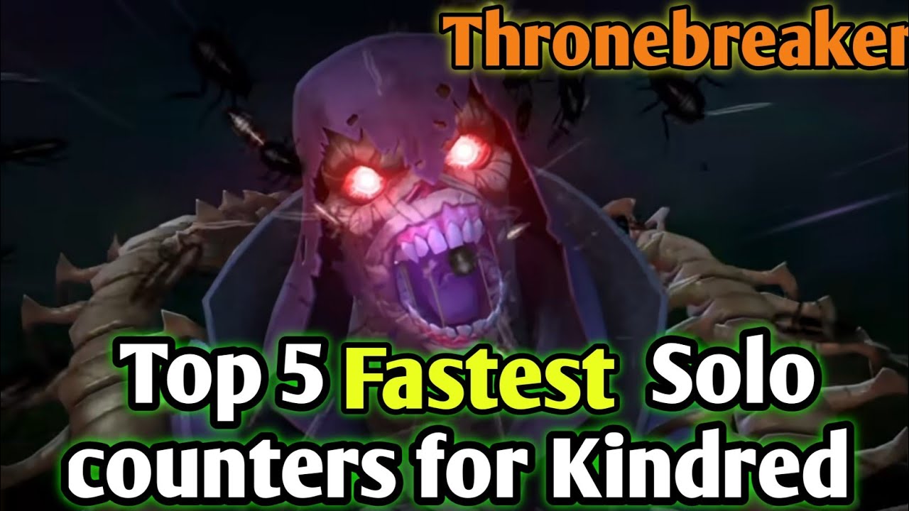 Top 5 Fastest solo counter for Kindred / Thronebreaker/ MCOC - YouTube