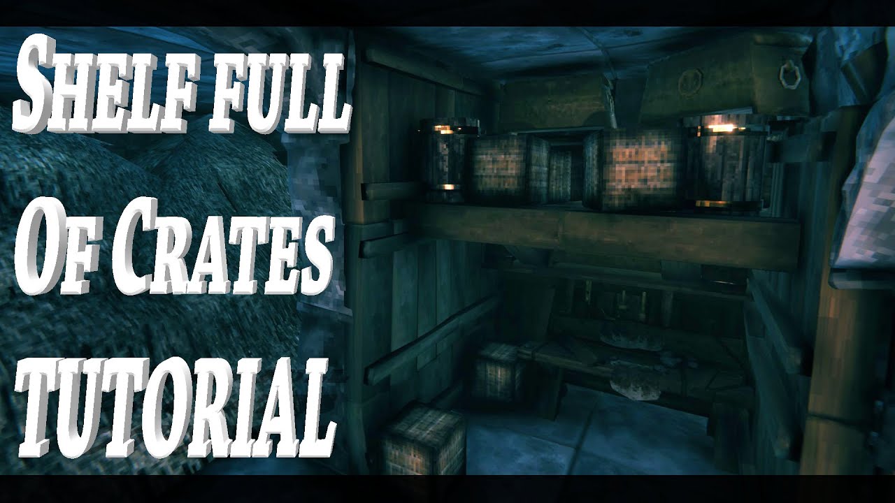 Build cool Shelf with crates in Valheim - Tutorial ! - YouTube