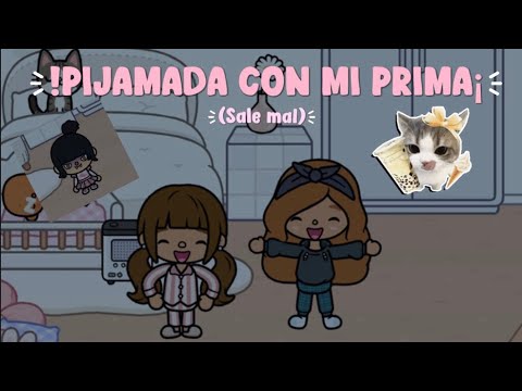 !HACIENDO PIJAMADA CON MI PRIMA¡(sale mal)/Toca twice world