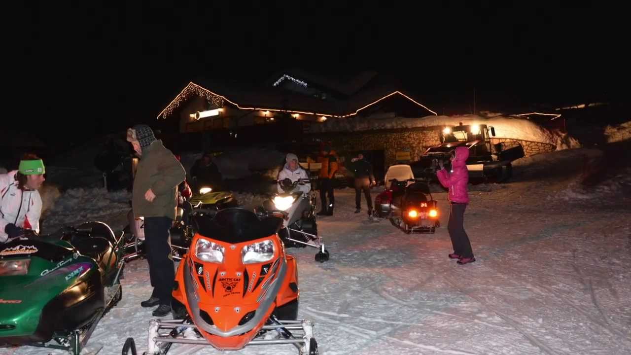 Escursione in Motoslitta - Solarium Predaia Val di Non - YouTube