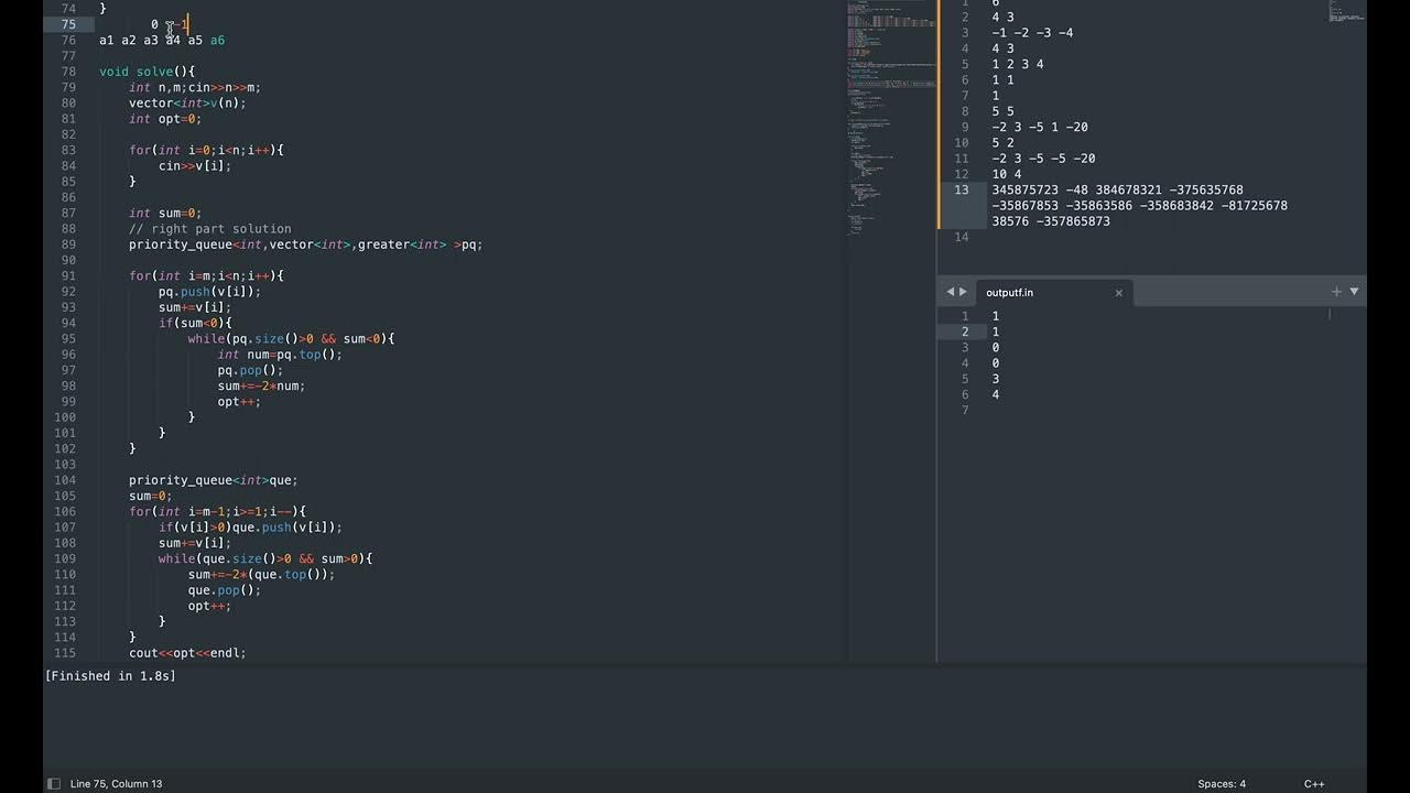 C Least Prefix Sum Codeforces Solution Youtube