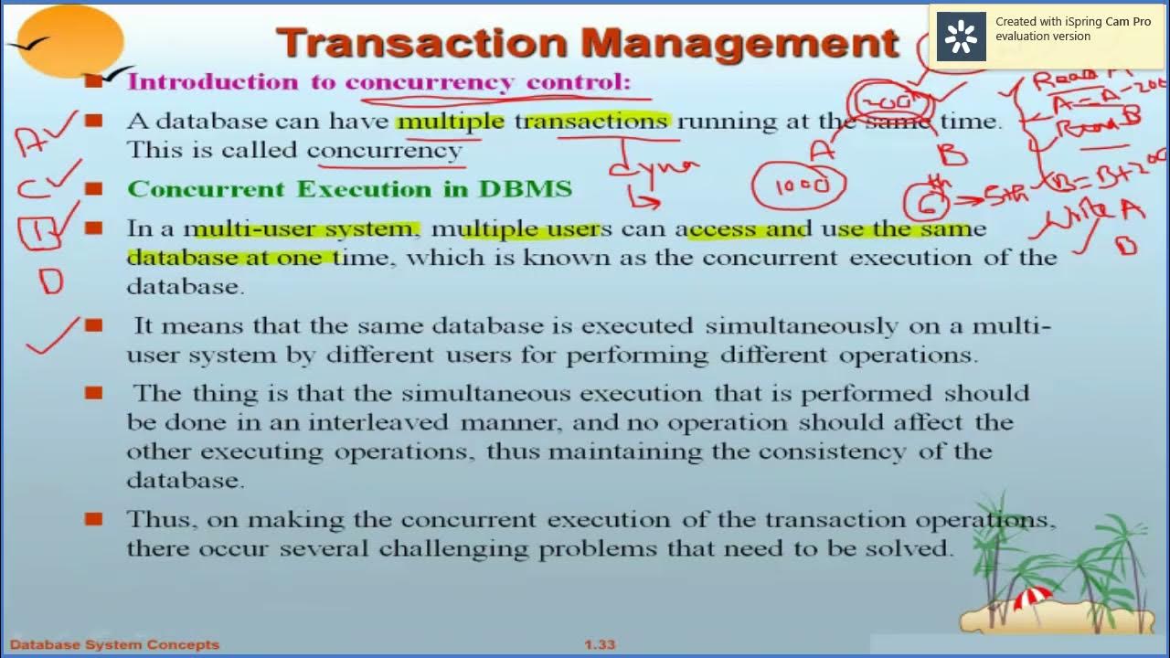 DBMS| Transaction Management | Concurrency control complete review | Timestamp ordering protocol ...