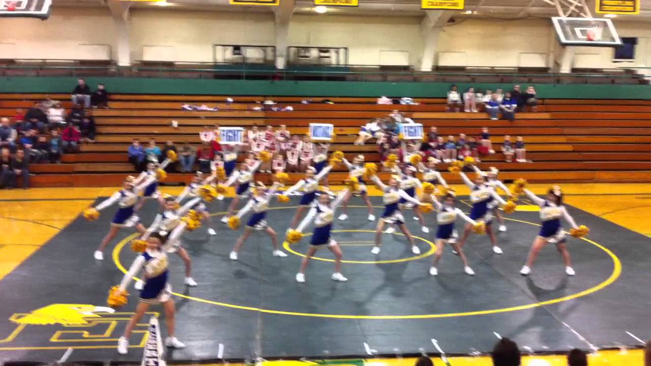 2013 St. Albert the Great Varsity / St. Ed's Cheer Competition - YouTube