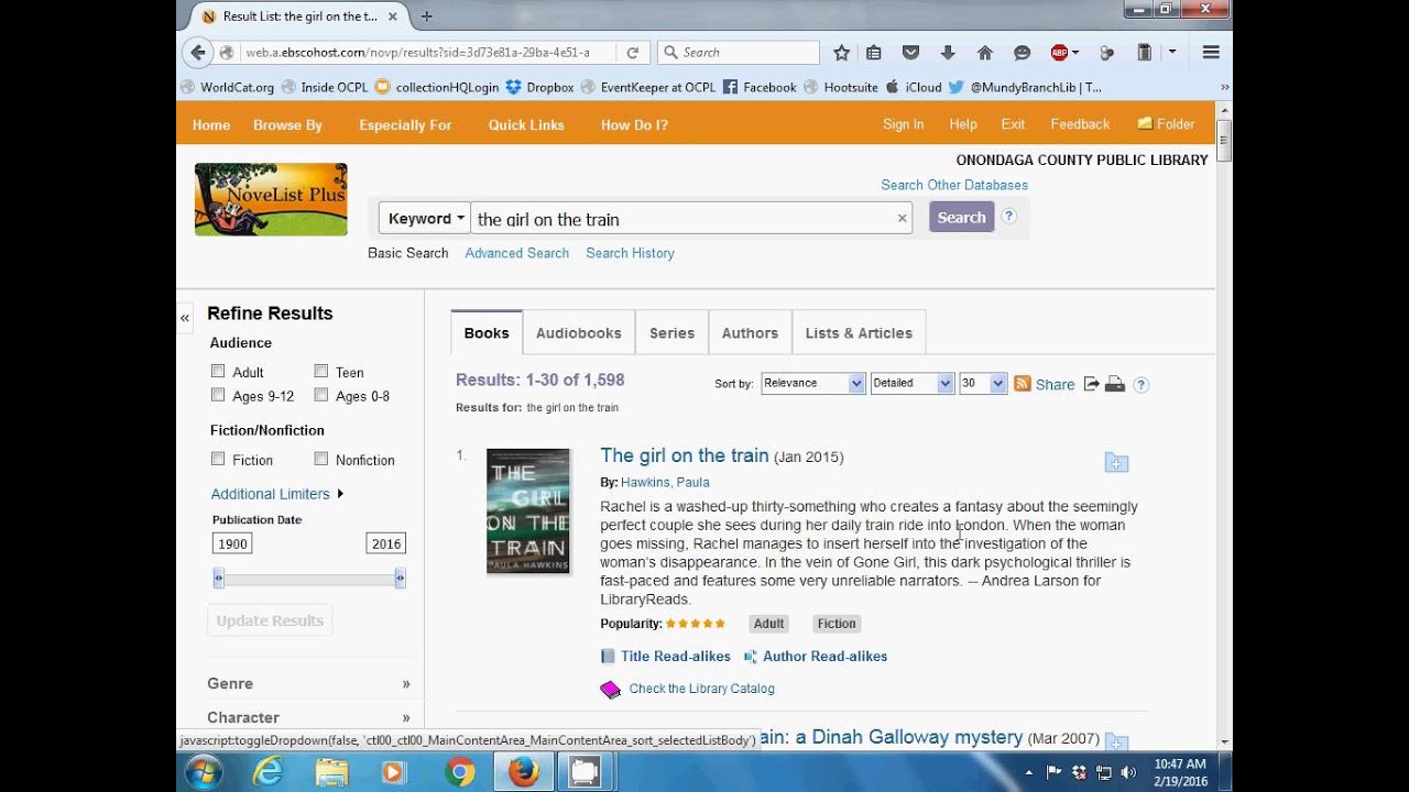 NoveList Plus Tutorial - YouTube