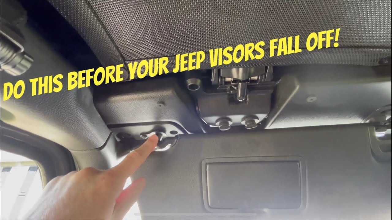 Jeep JL sun visor repair - YouTube