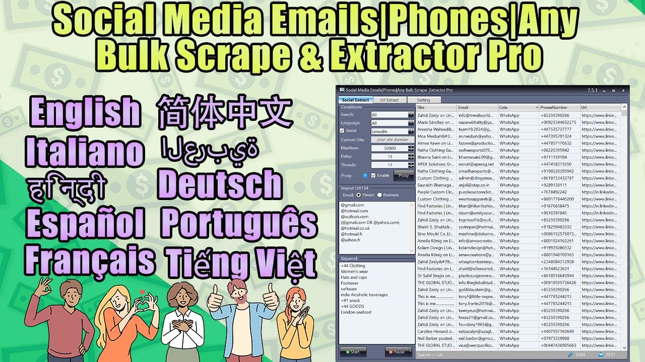 How to Scrape Social Media Data? #email extract #facebook extract - YouTube