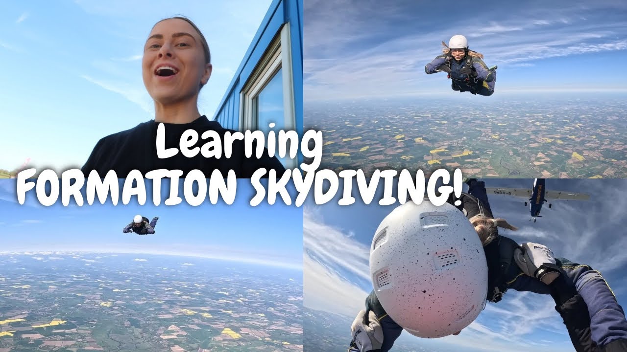 I'M LEARNING FORMATION SKYDIVING... - YouTube