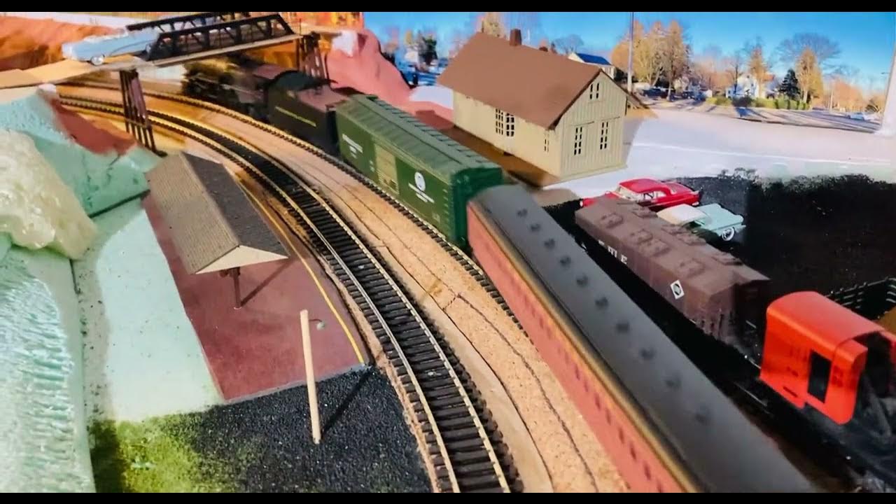 A K4s northbound through Middletown New Jersey on my HO model railroad ...