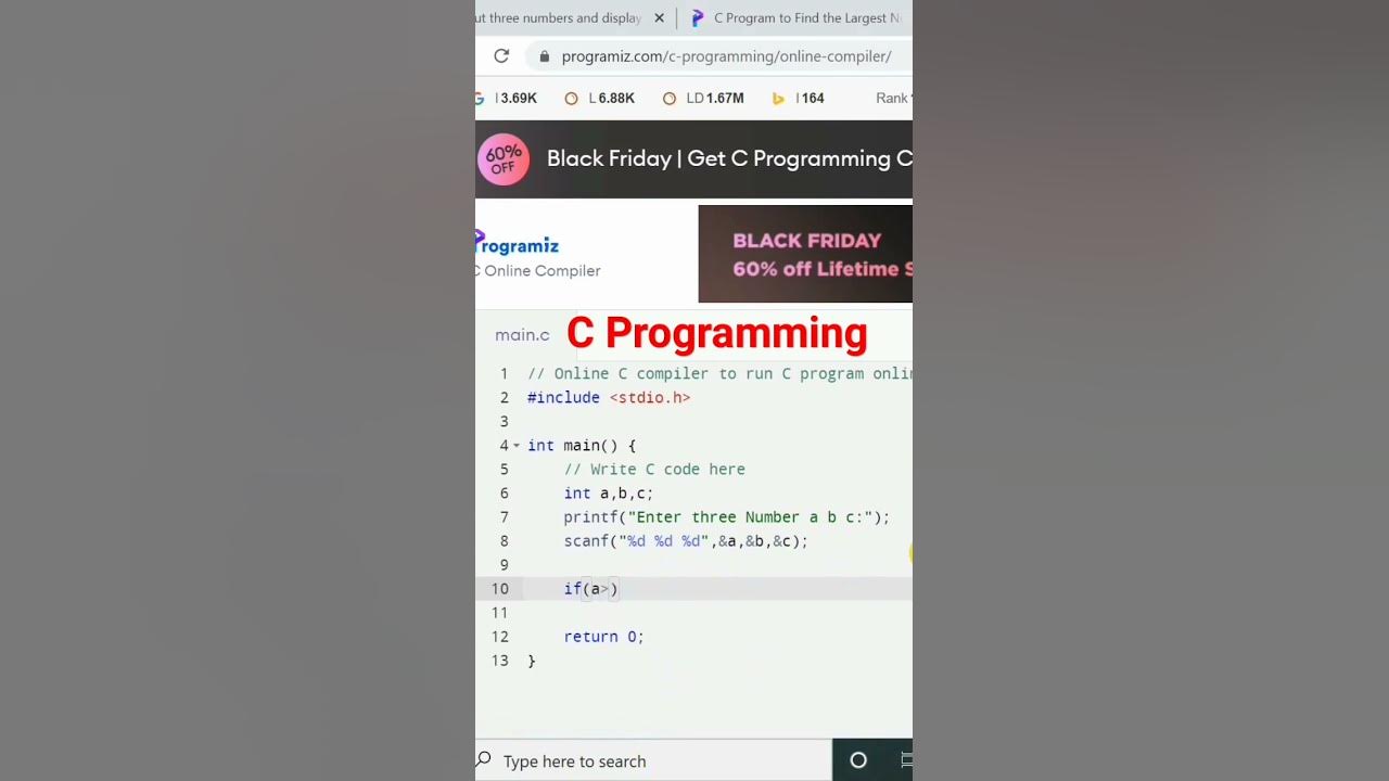 C Programming Hscict Coding Ict Cprogramming Cprogrammingbasics Code Hsc Ictchapter5 