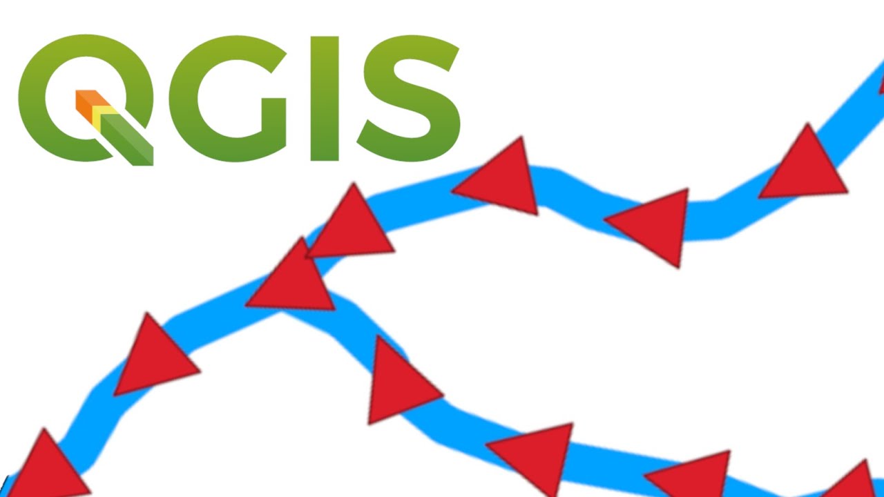 Qgis How To Visualize The Orientation Of Polylines Youtube