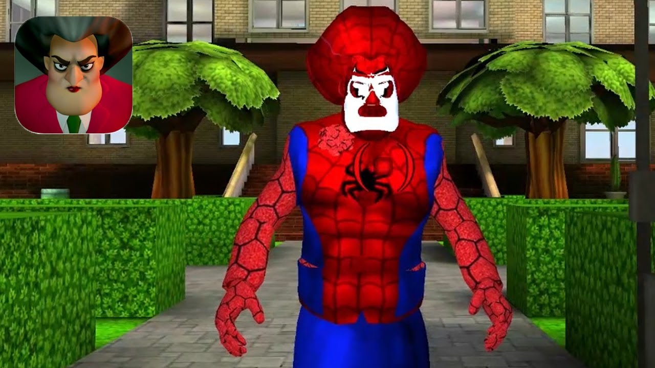 Scary Teacher 3D New Teacher Spider-Man Part 5 - Spider-Man TEACHER ...