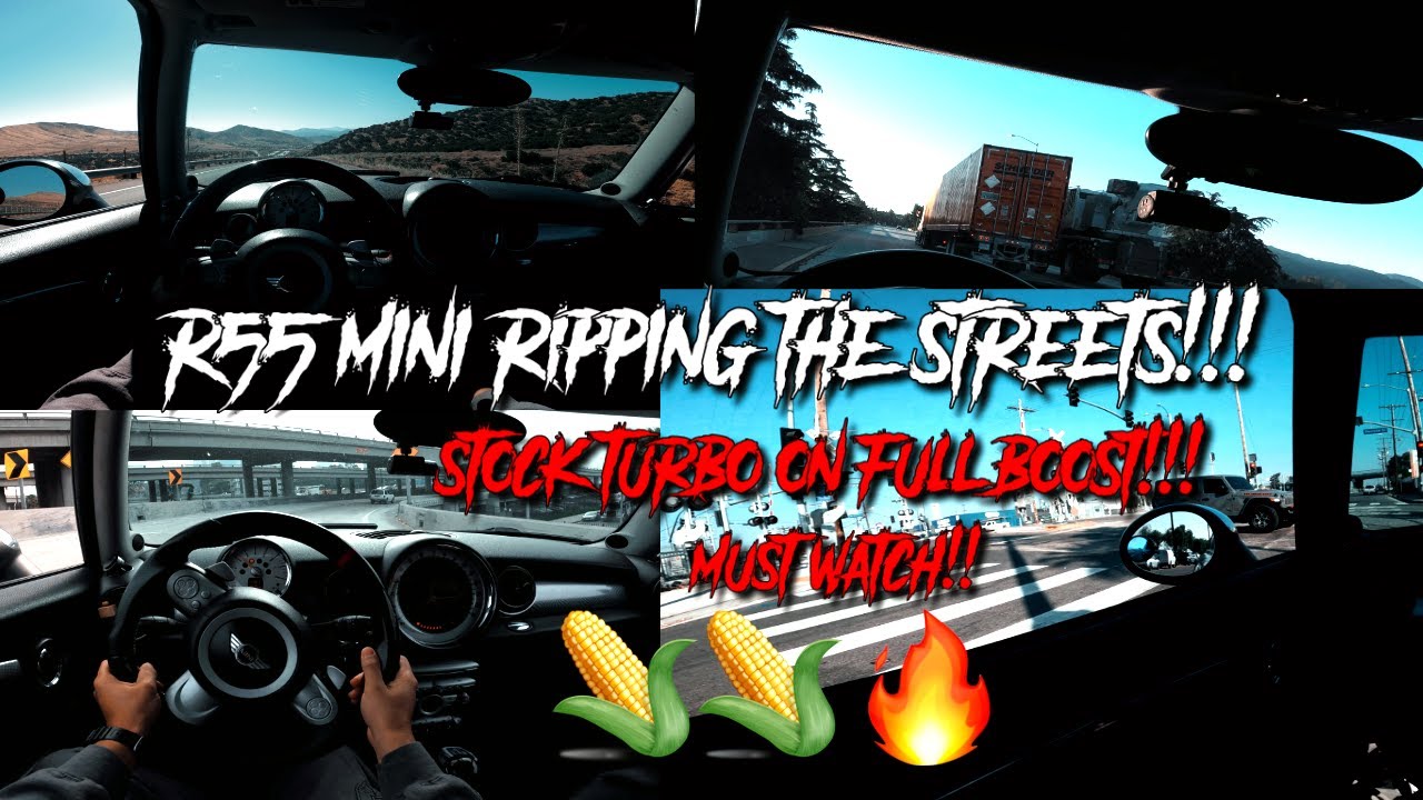 R55 MINI RIPPING THE STREETS ON FULL BOOST!!! (MUST WATCH) - YouTube