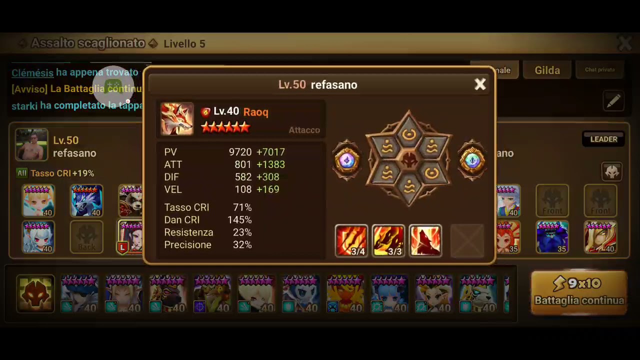 Summoners War: r5 in solo team easy - YouTube