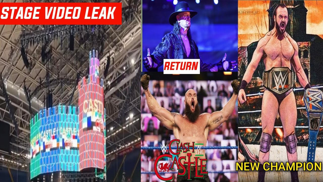 Clash At the Castle Stage video Undertaker Retirn Braun stroman New ...