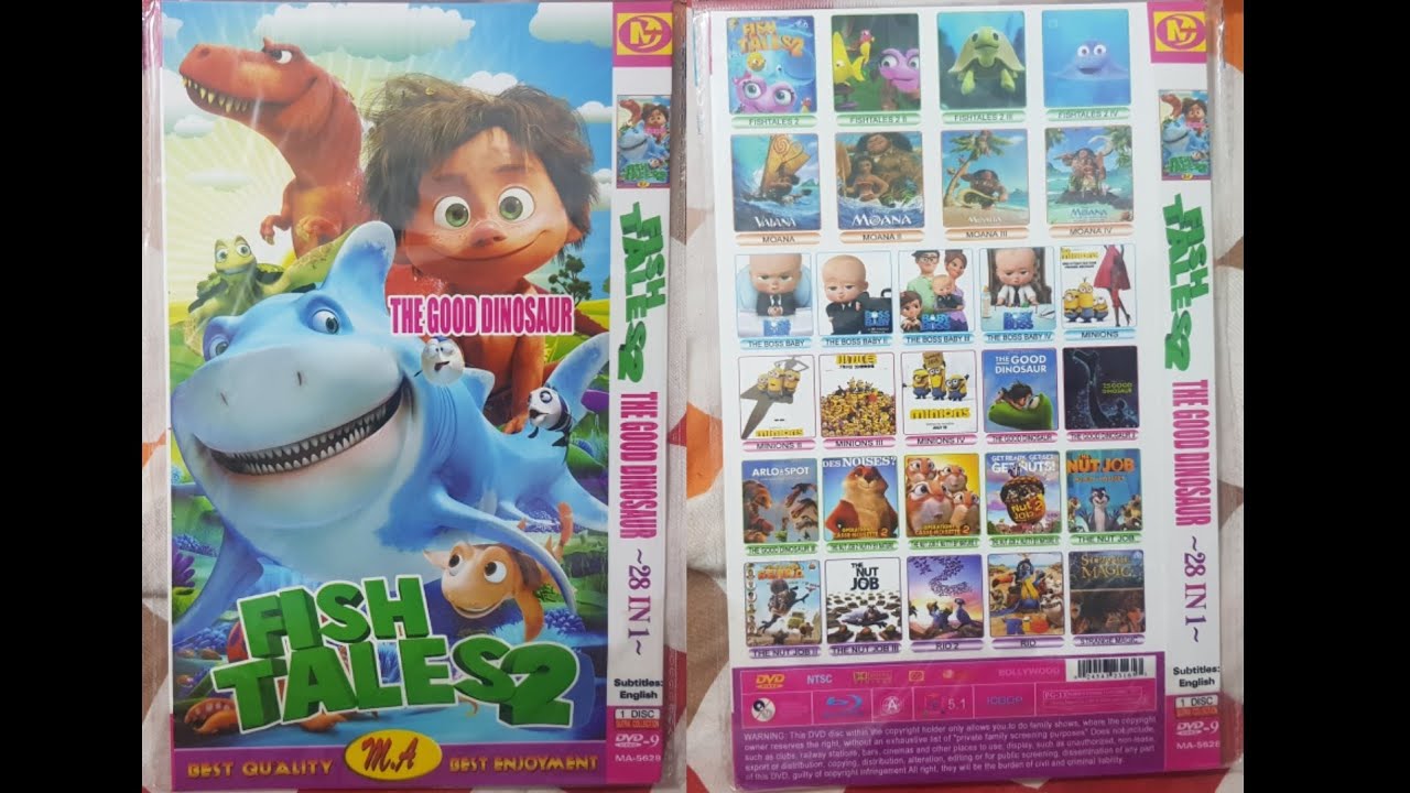 Fishtales 2 The Good Dinosaur DVD Menu 2019 - YouTube