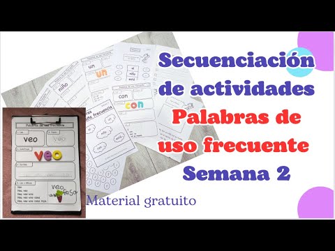 Cómo enseñar palabras de uso frecuente - Semana 2 - Material gratuito # ...