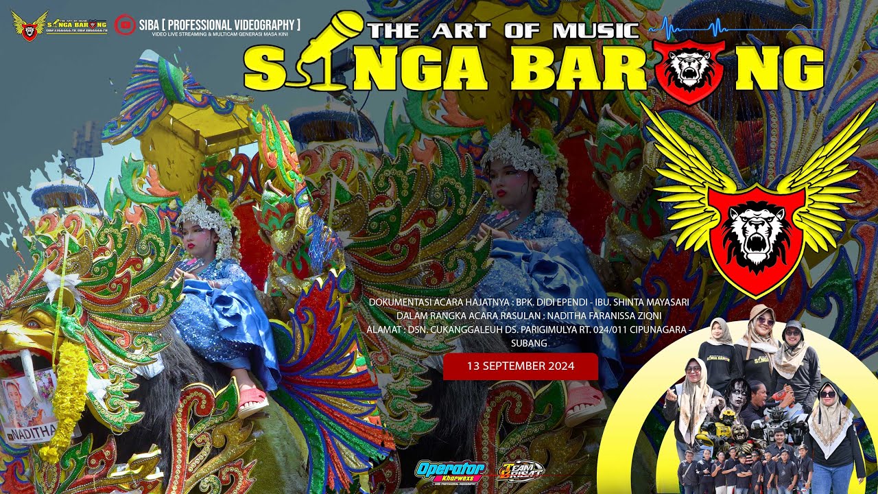 SINGA BARONG || UNYU UNYU VOC. YANTI BAPUK || 13 - 09 - 2024 ...