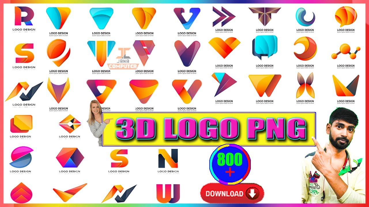 3d logo design photoshop mockup || modern overlay || 3d logo psd free ...