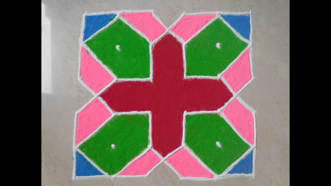 6 To 6 Dots Rangoli | Dots Rangoli Designs |Diwali Special 6 Dots ...