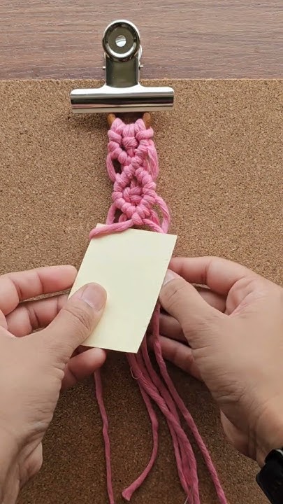 DIY macrame polaroid hanger🖼 ️ #shorts #macrame #macrametutorial - YouTube