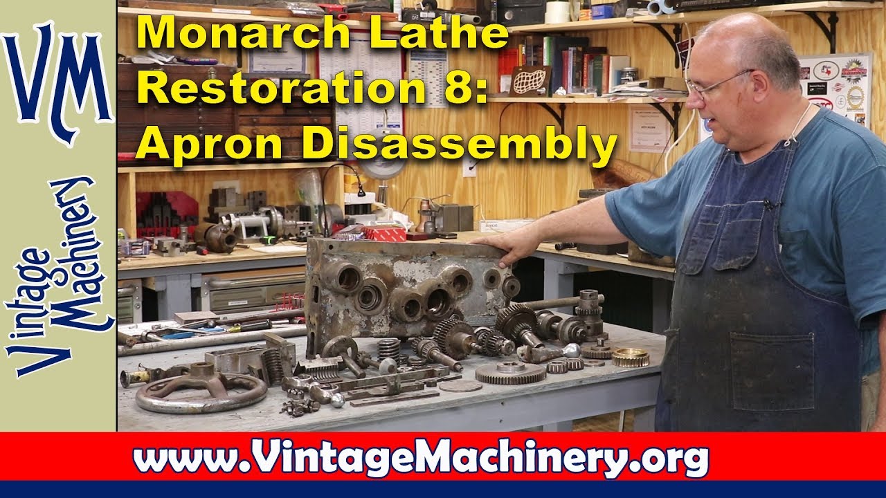 Monarch 16" Lathe Restoration 8: Apron Disassembly - YouTube