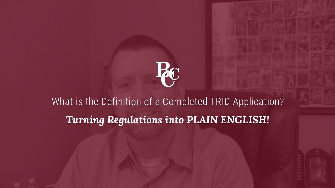 What Is The Definition Of A Completed TRID Application YouTube What Is The Definition Of A Completed TRID Application YouTube