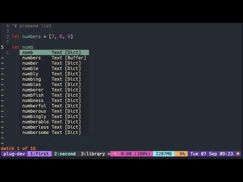Vimscript Tutorial: List ( prepend to a list ) - YouTube