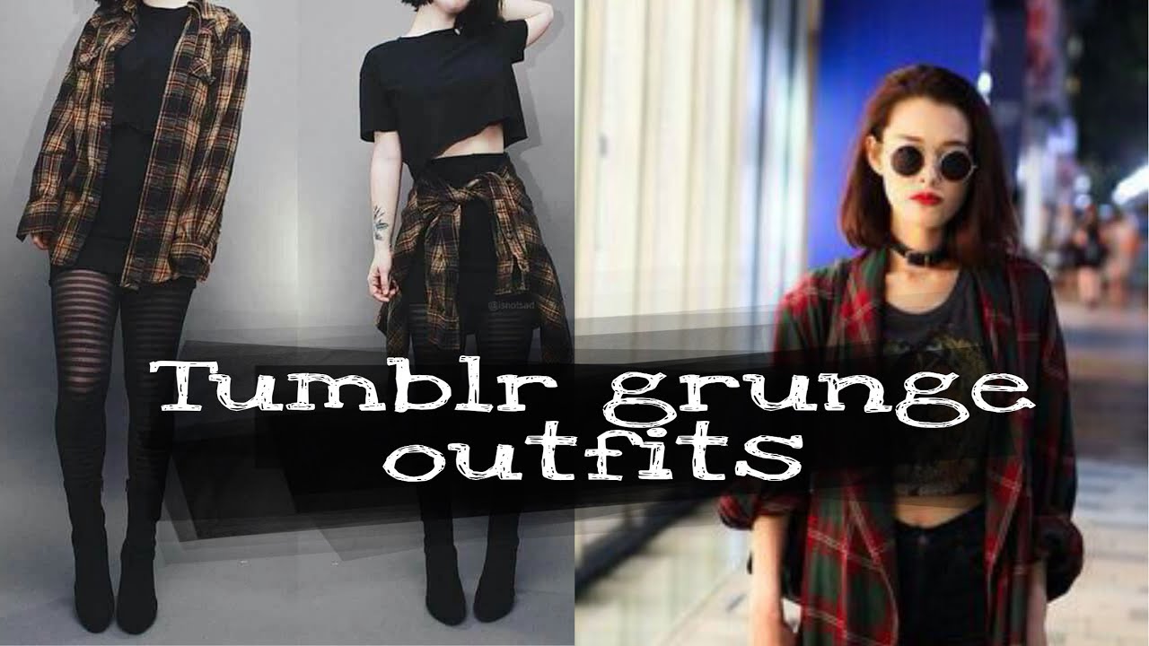 GRUNGE | 40+ Tumblr Grunge Outfits - YouTube