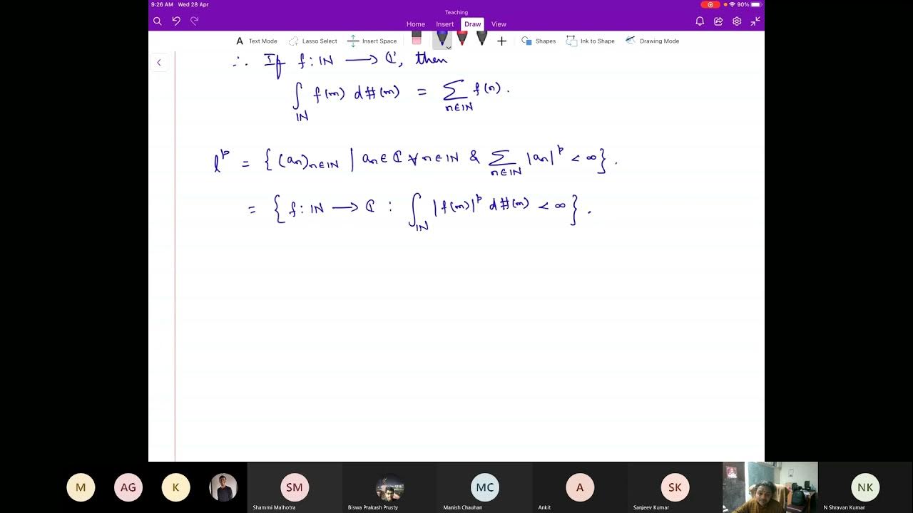 Lp spaces measure and integration - YouTube