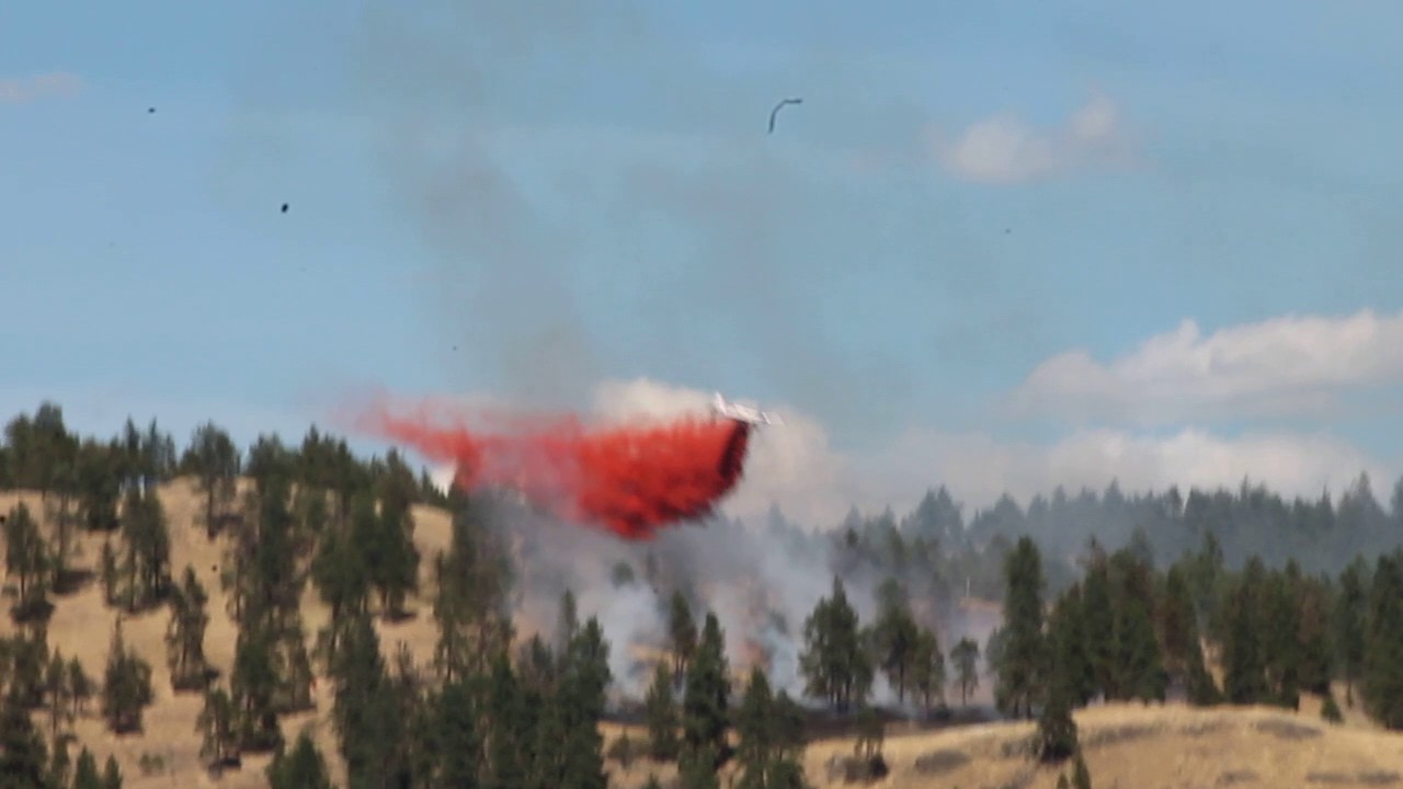 Raw footage of Knox Mountain Fire - YouTube
