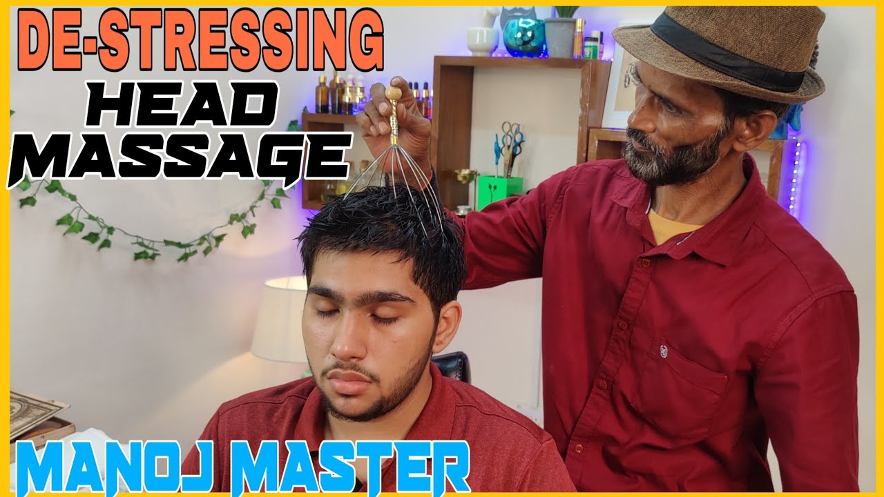 MANOJ MASTER💈ASMR Insomnia and Anxiety Relieving Head Massage💈MASTER ...