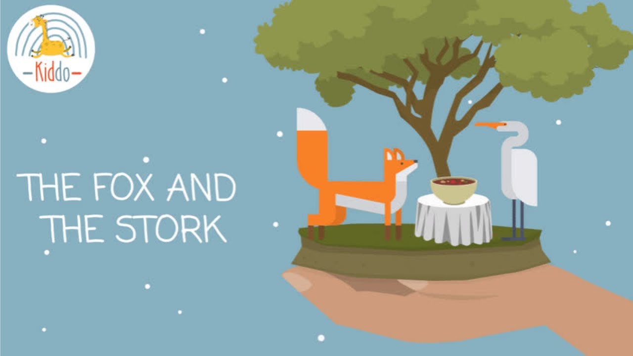 The Fox and the Stork | Stories for Kids in English | Aesop's Fables ...