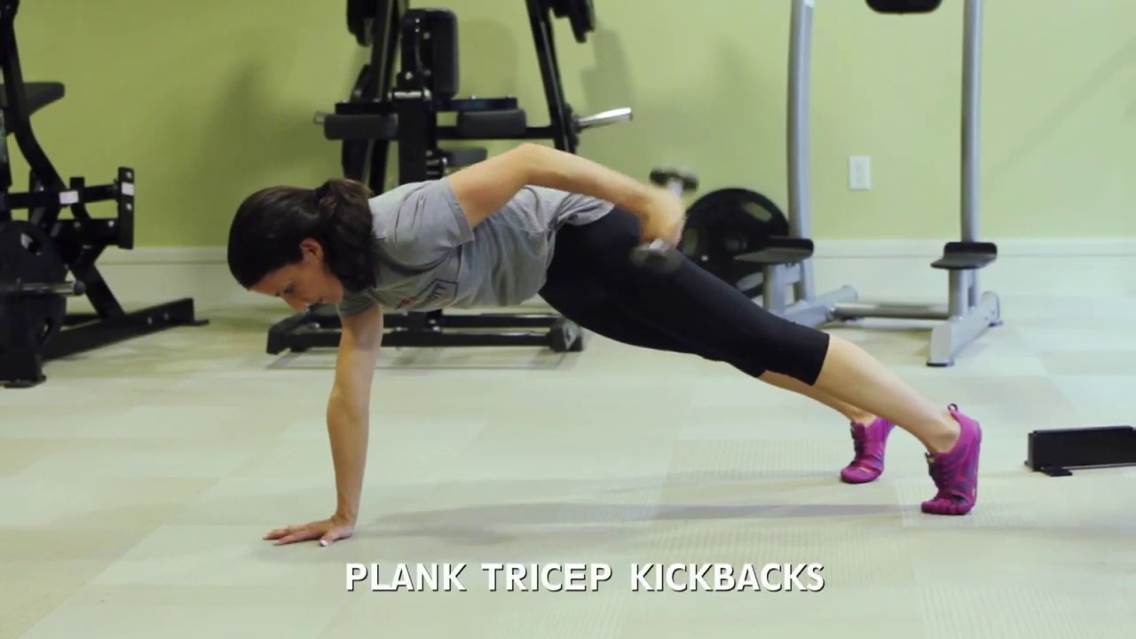Pushing Exercise: Plank Tricep Kickbacks. @AndyMcDermottFitness - YouTube