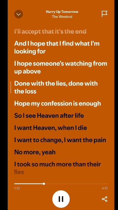 hurry up tomorrow - the weekend| new song| aesthetic video #fyp (lyricsvideo) #theweeknd # ...