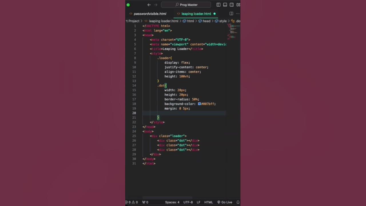 Creating Leaping Loader In Html5 Html Tutorial Css Coding Html Htmltutorial Htmlacademy