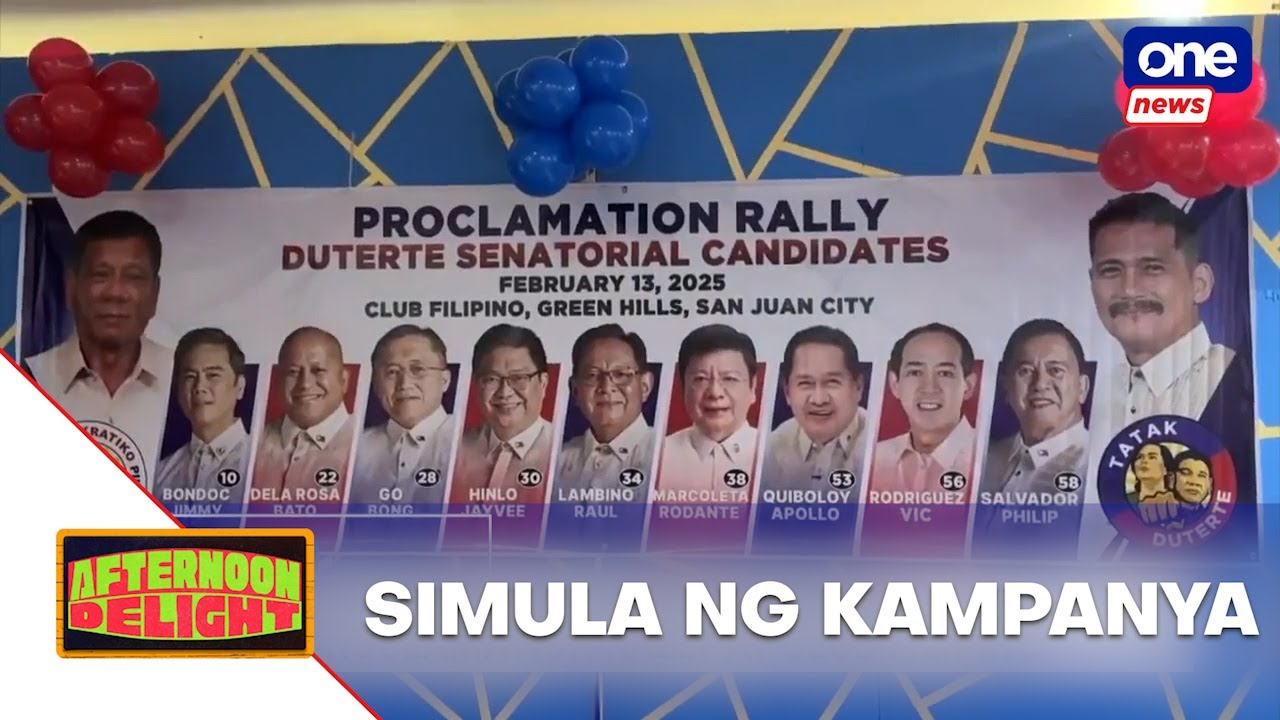 PDP-Laban kicks off campaign in San Juan | Afternoon Delight - YouTube