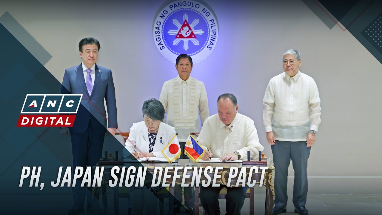 PH, Japan sign defense pact | ANC - YouTube